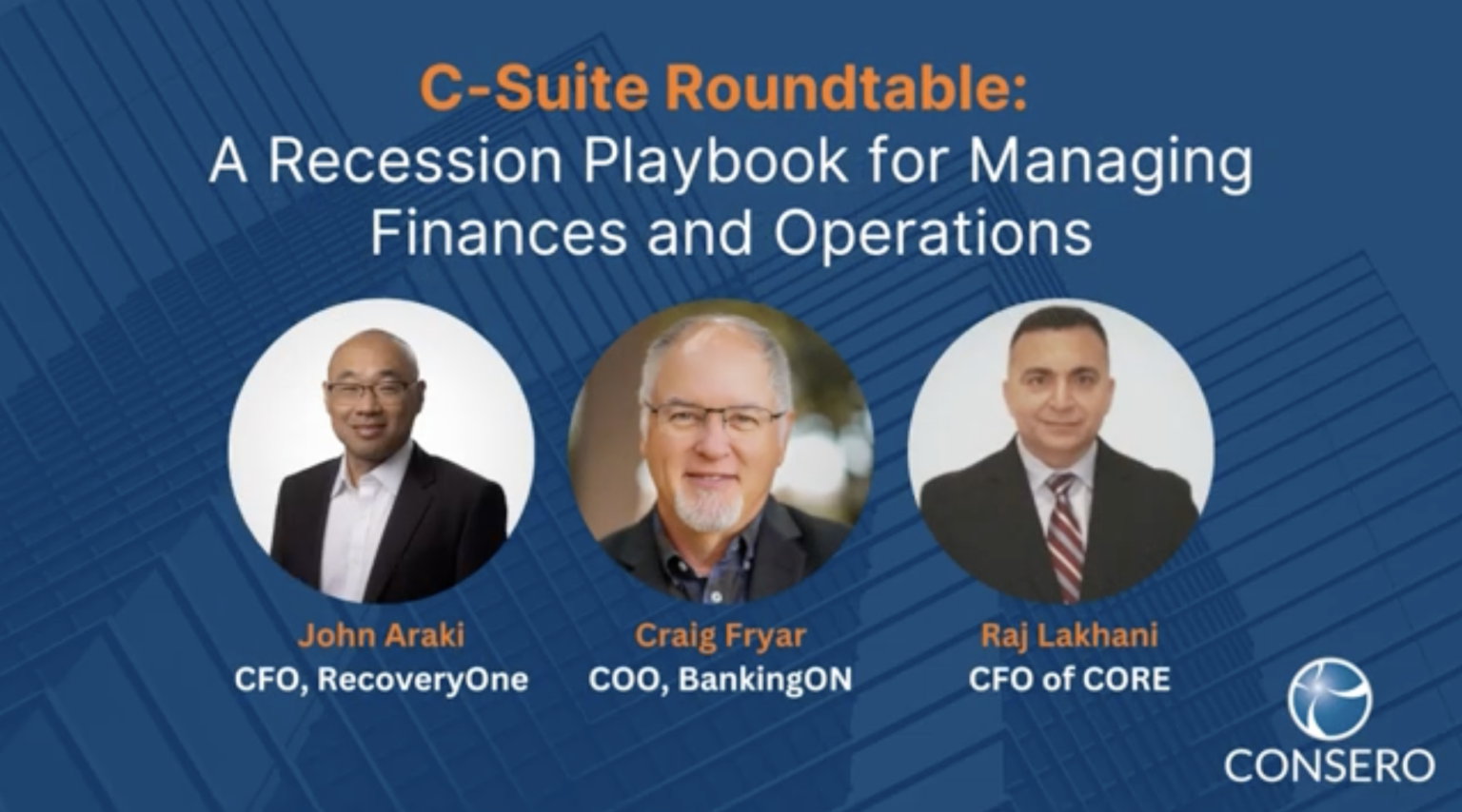 C-Suite Playbooks: Managing Finances & Ops In Downturns